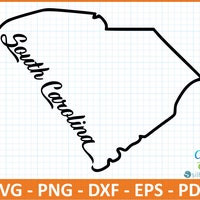 South Carolina State SVG / Cut File / Cricut / Clipart / Commercial Use ...