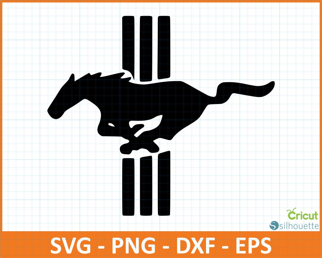 Ford Mustang Car Sign Logo Icon Svg,png,dxf,eps File,instant Download ...