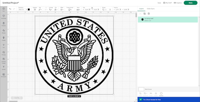United States Army Seal Logo,svg,png,dxf,eps File,instant Download ...