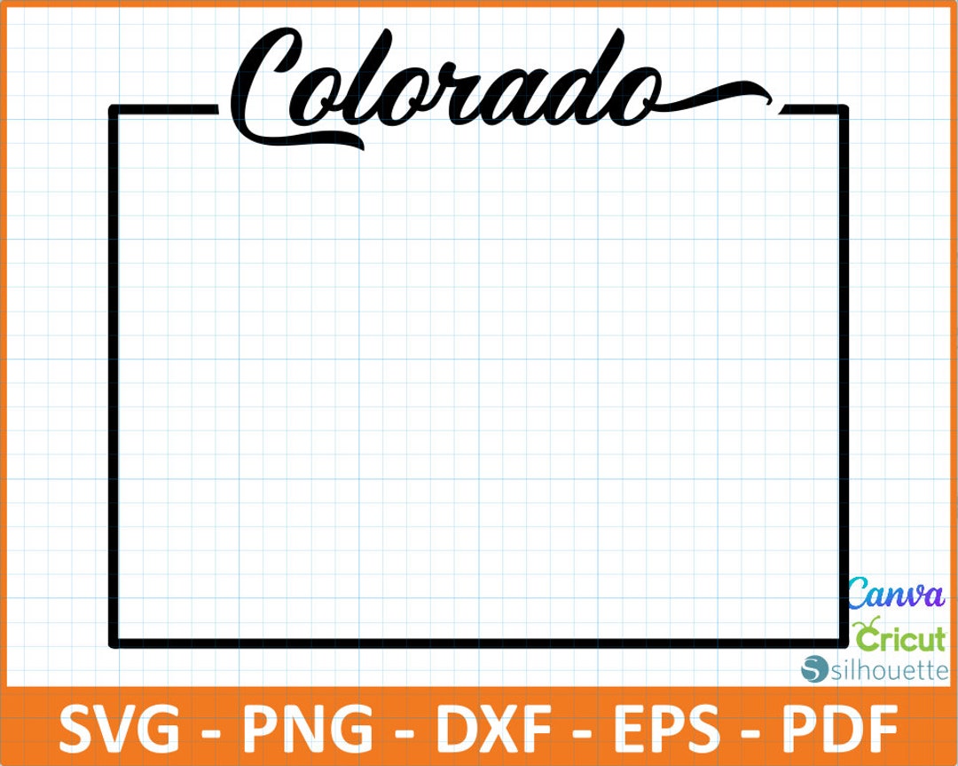 Colorado State Svg,png,dxf,eps,pdf File,ready for Canva,cricut ...
