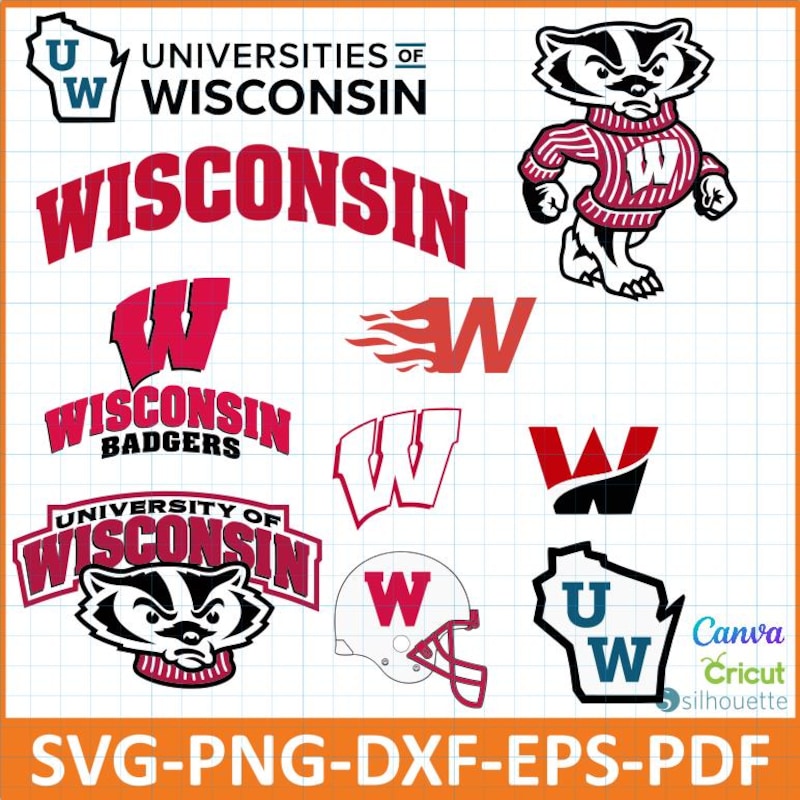 Wisconsin Badger Svg Png - Etsy