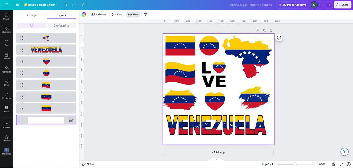 Venezuela Country Flag Svg,png,dxf,eps,pdf Cut File,venezuela Clipart ...