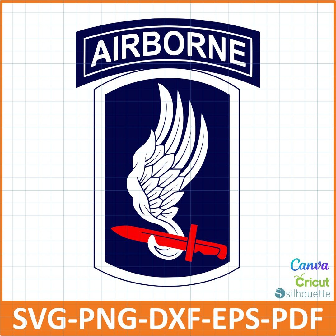 US Army 173rd Airborne Brigade Insignia With Digital Design.perfect for ...