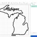 Michigan State Svg,png,dxf,eps,pdf File,ready for Canva,cricut ...