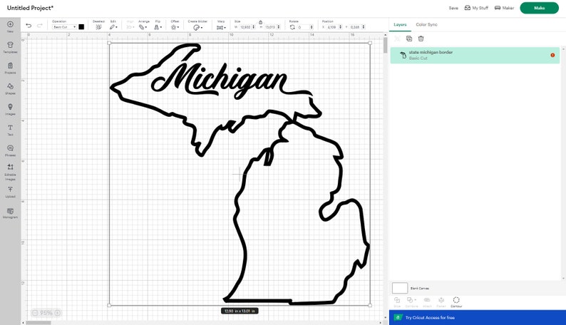 Michigan State Svg,png,dxf,eps,pdf File,ready for Canva,cricut ...
