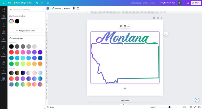 Montana State Svg,png,dxf,eps,pdf File,ready for Canva,cricut ...