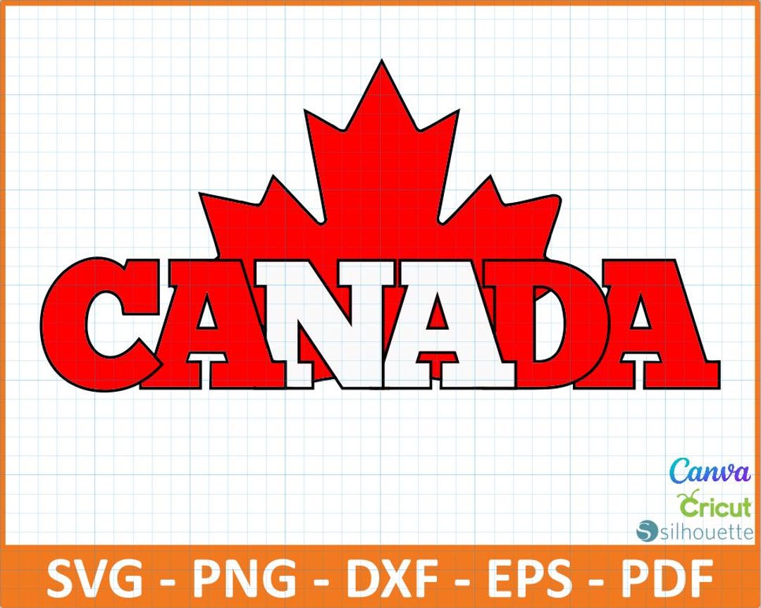 Canada Country Flag Svg, Png,dxf,eps,pdf Cut File, Canadian Svg, Canada ...