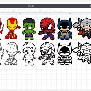 Super Hero Bundle,super Hero Kids,svg,png,dxf,eps,digital Item Creators ...