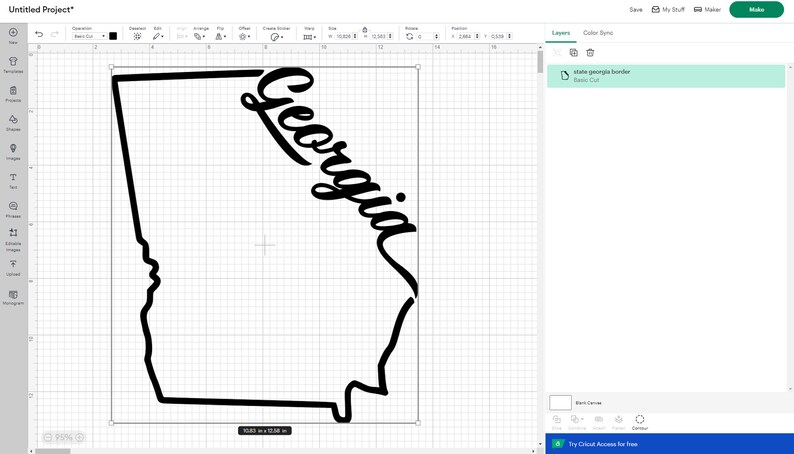 Georgia State Svg,png,dxf,eps,pdf File,ready for Canva,cricut ...
