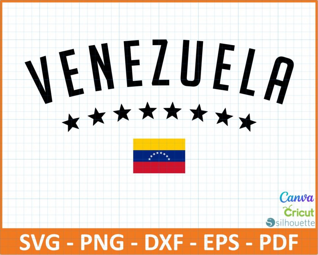 Venezuela Country Flag Svg,png,dxf,eps,pdf Cut File,venezuela Clipart ...