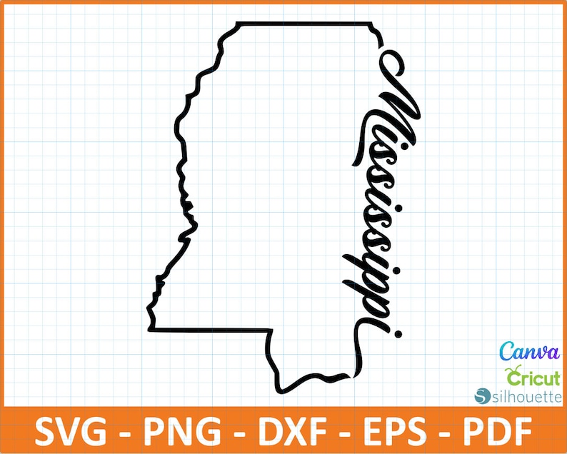 Mississippi State Svg,png,dxf,eps,pdf File,ready for Canva,cricut ...