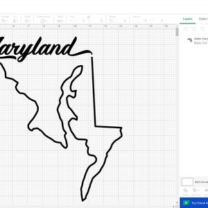 Maryland State Svg,png,dxf,eps,pdf File,ready for Canva,cricut ...