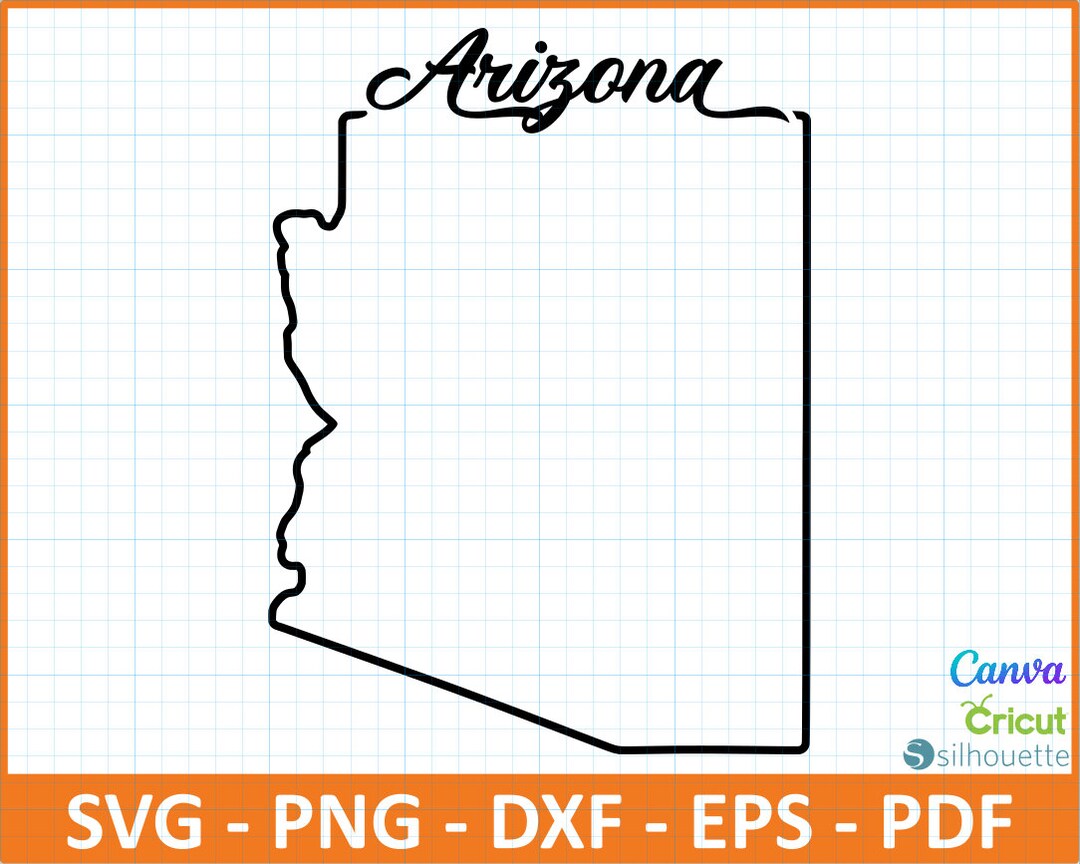 Arizona State Svg,png,dxf,eps,pdf File,ready for Canva,cricut ...