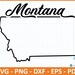 Montana State Svg,png,dxf,eps,pdf File,ready for Canva,cricut ...