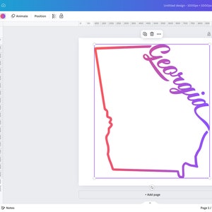 Georgia State Svg,png,dxf,eps,pdf File,ready for Canva,cricut ...