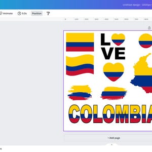 Colombia Country Flag Svg,png,dxf,eps,pdf Cut File,colombia Clipart ...