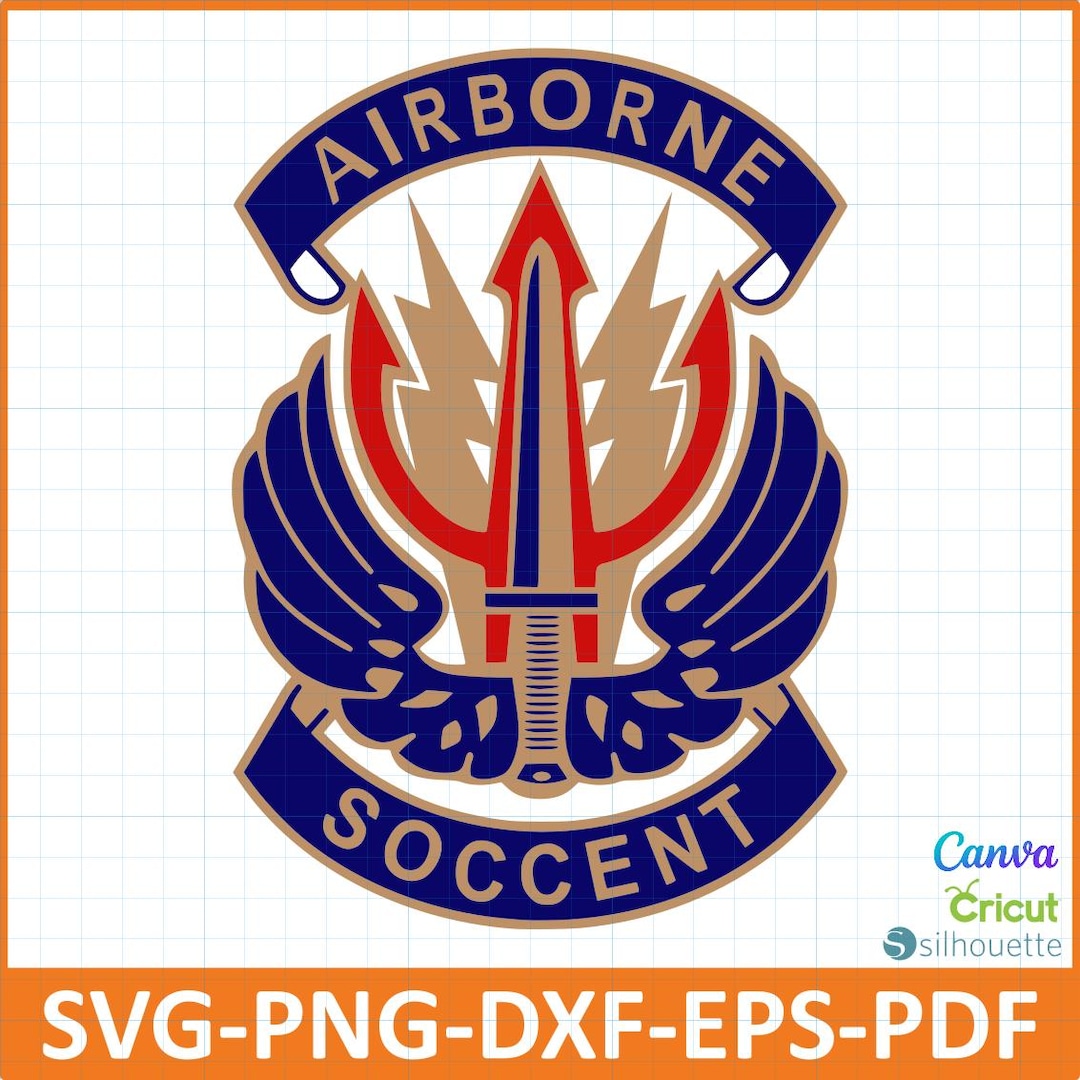 US Army Special Operations Command Central Airborne,svg,png,dxf,eps ...