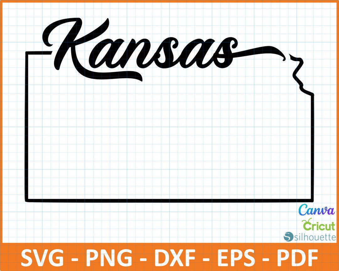 Kansas State Svg,png,dxf,eps,pdf File,ready for Canva,cricut,silhouette ...