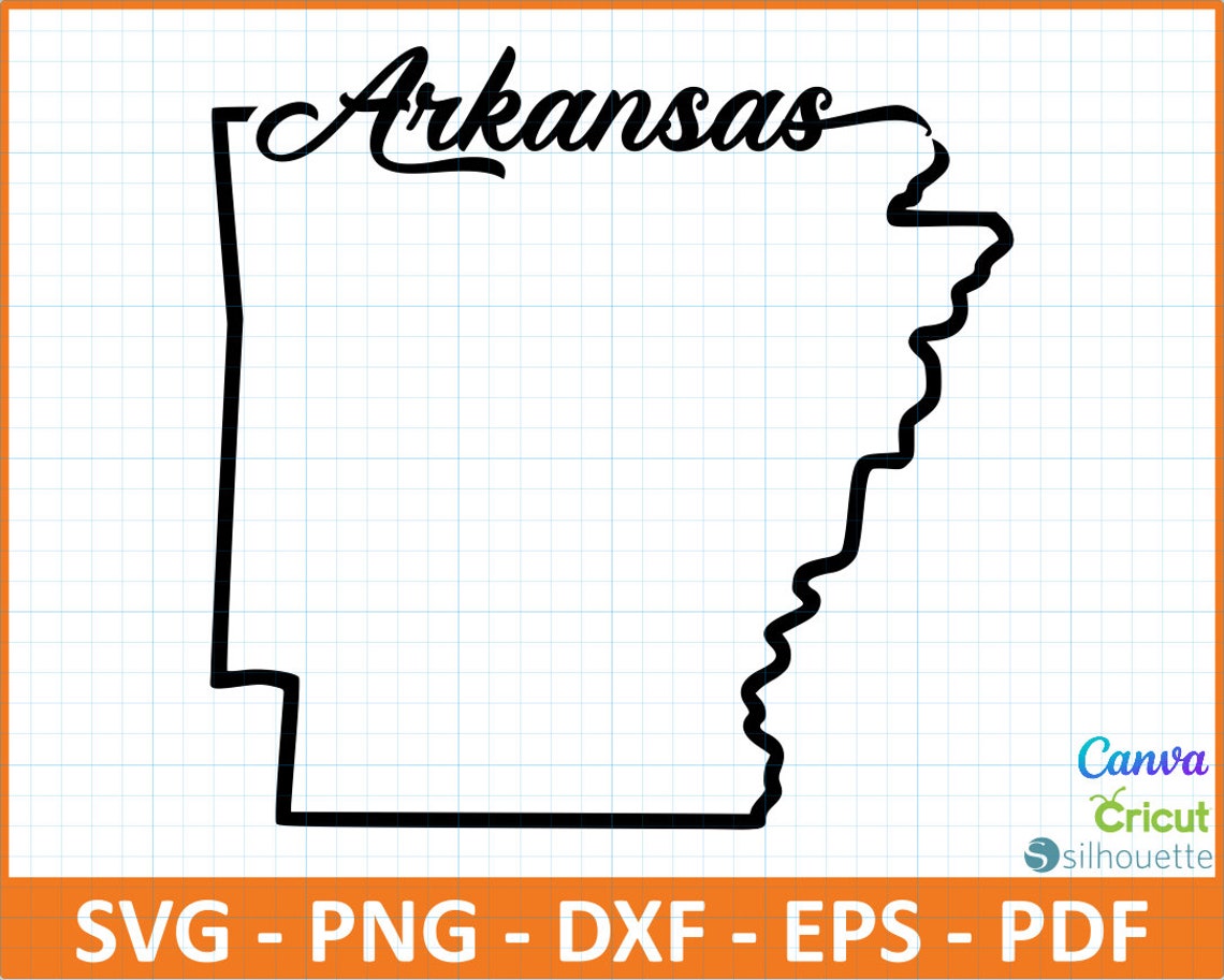Arkansas State Svg,png,dxf,eps,pdf File,ready for Canva,cricut ...