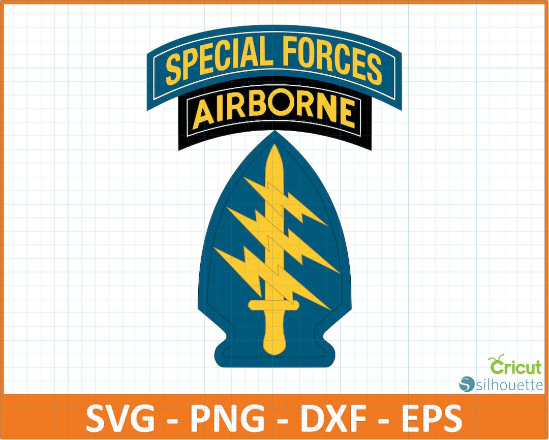US Army Special Forces Airborne,svg,png,dxf,eps File,instant Download ...