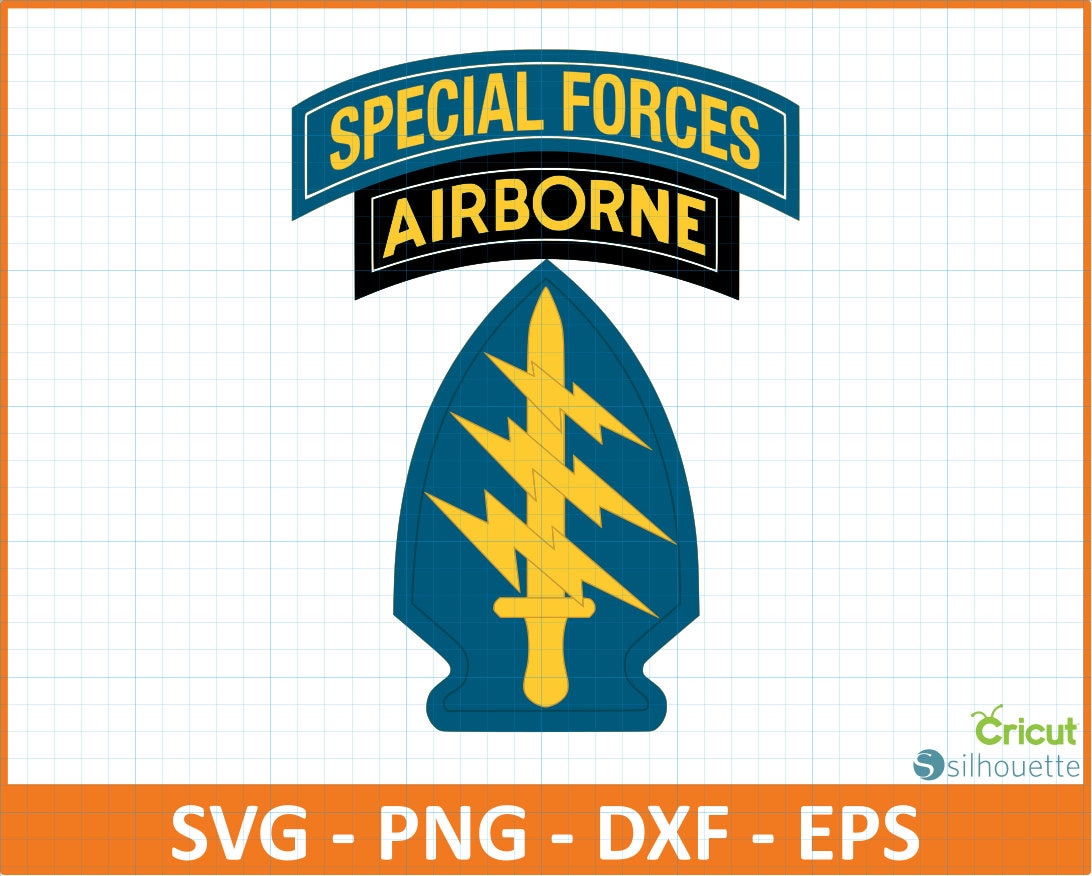 US Army Special Forces Airborne,svg,png,dxf,eps File,instant Download ...