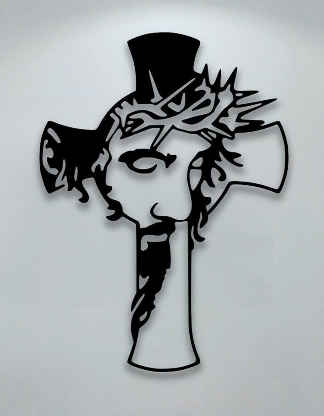 Jesus With Cross Sign,svg,png,dxf,eps File for Cnc,plasma,laser Machine ...