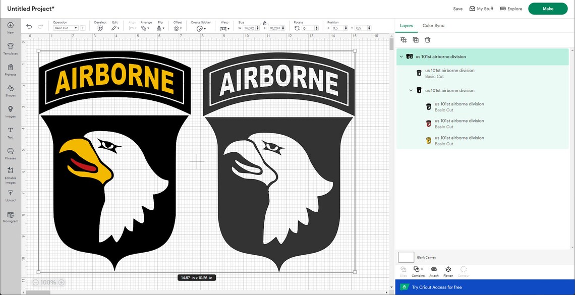 US Army 101st Airborne Division Sign Logo,svg,png,dxf,eps File,instant ...
