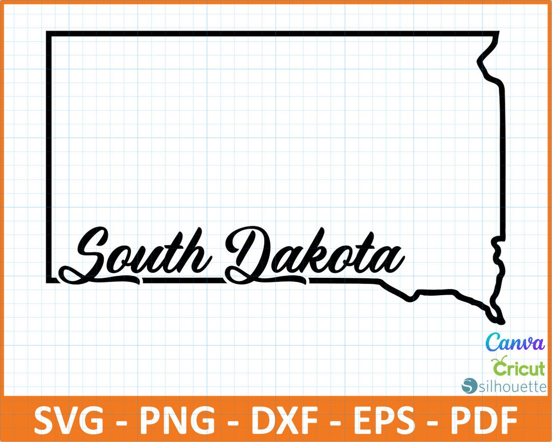 South Dakota State Svg,png,dxf,eps,pdf File,ready for Canva,cricut ...