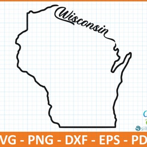 Wisconsin State Svg,png,dxf,eps,pdf File,ready for Canva,cricut ...