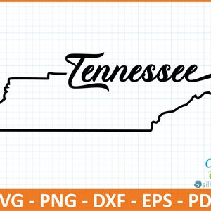 Tennessee State Svg,png,dxf,eps,pdf File,ready for Canva,cricut ...