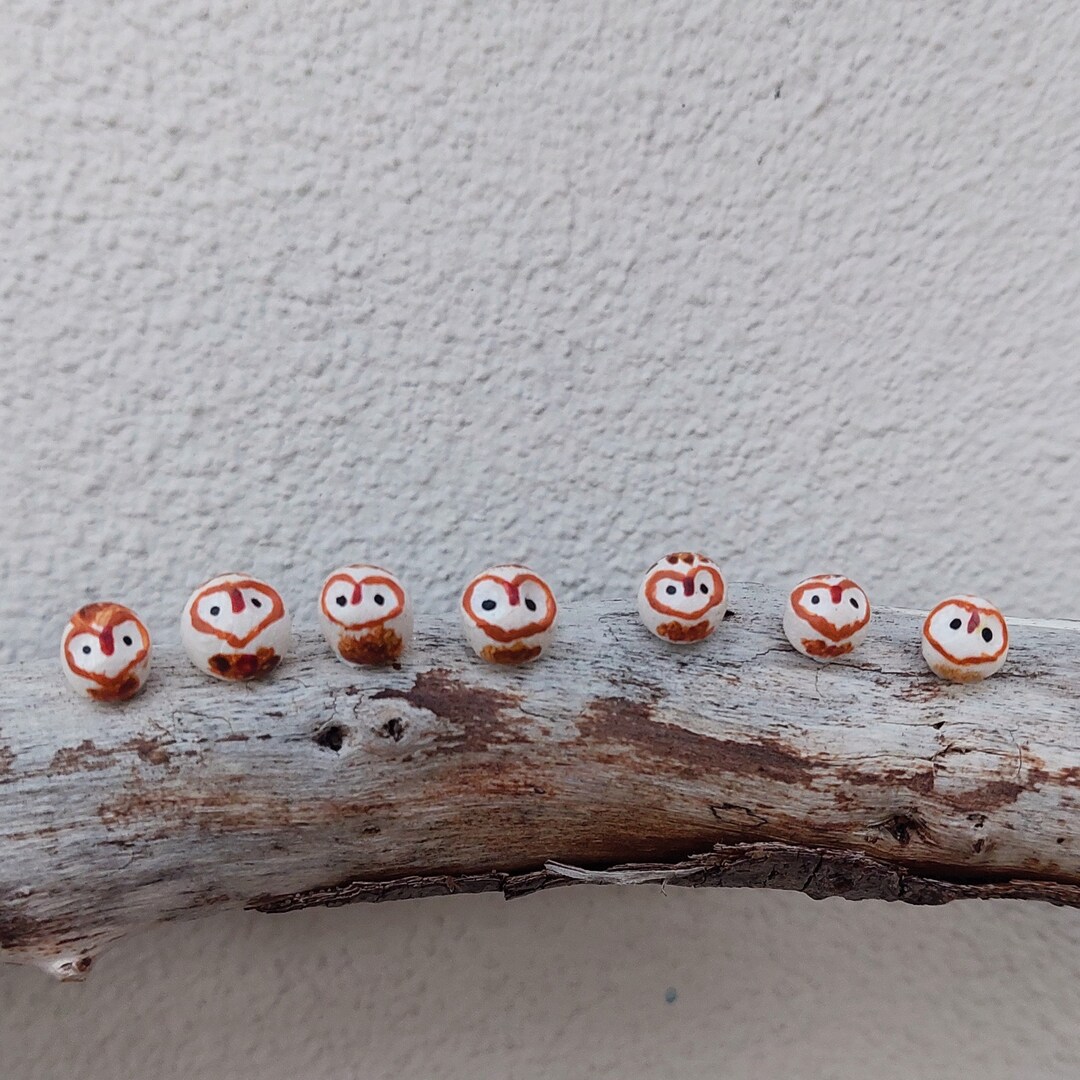 Charming Micro Owl - Tiny Handmade Woodland Creature Figurine - Etsy