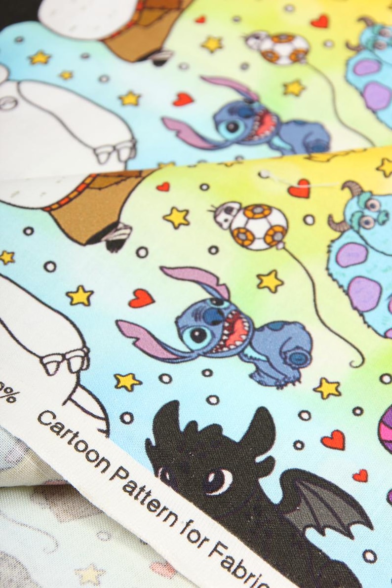 Classic Characters Fabric Toothless Kung Fu Panda Cheshire Cat Cartoon ...