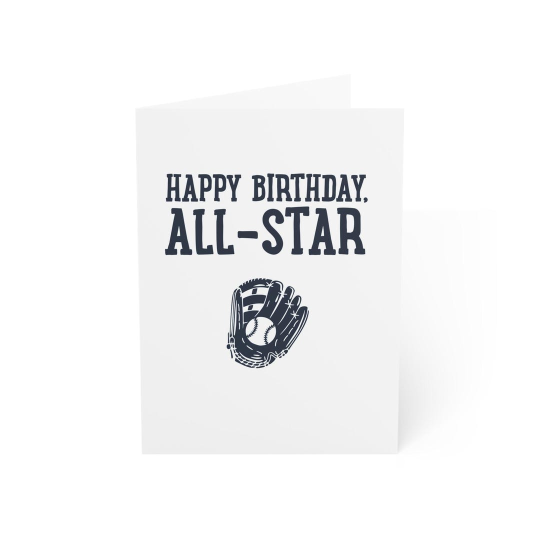 Birthday Baseball Fan Greeting Cards (1, 10, 30pcs), Sports Cards ...