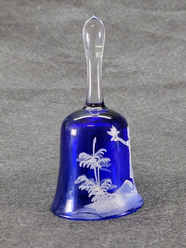 Vintage Fenton Glass Mary Gregory Hand Painted Dinner Bell - Etsy
