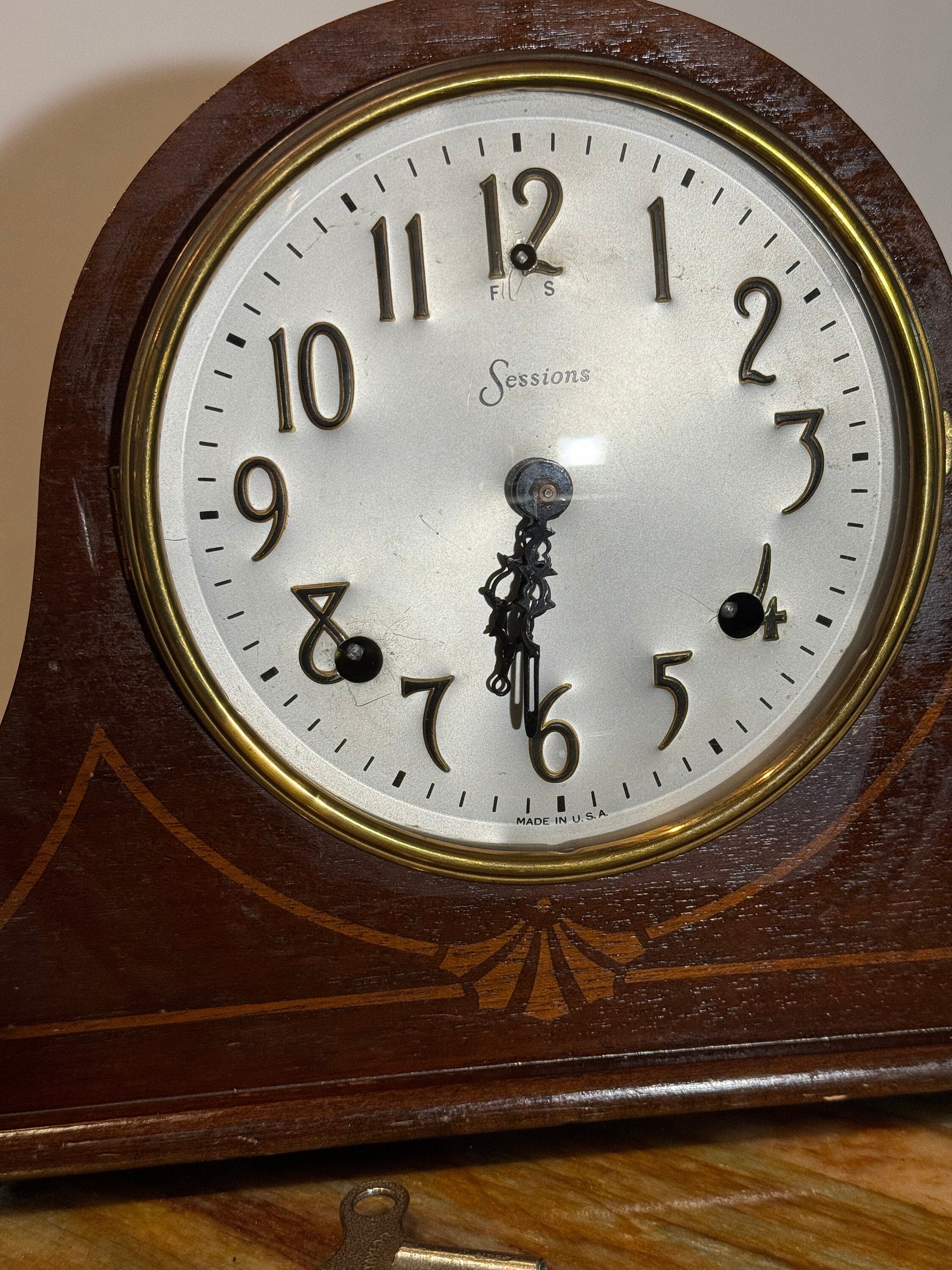Vintage Sessions Mantle Clock, 1940's Mantle Clock, Sessions Clock ...