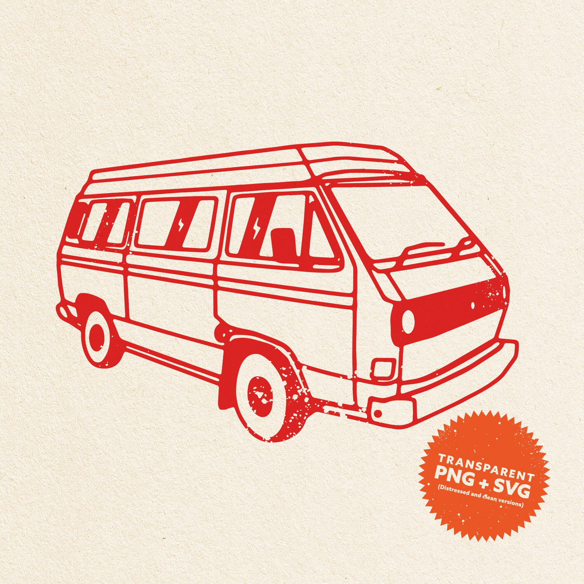 Volkswagen T25 Camper Van PNG Vector Graphic Digital Download VW Surf ...