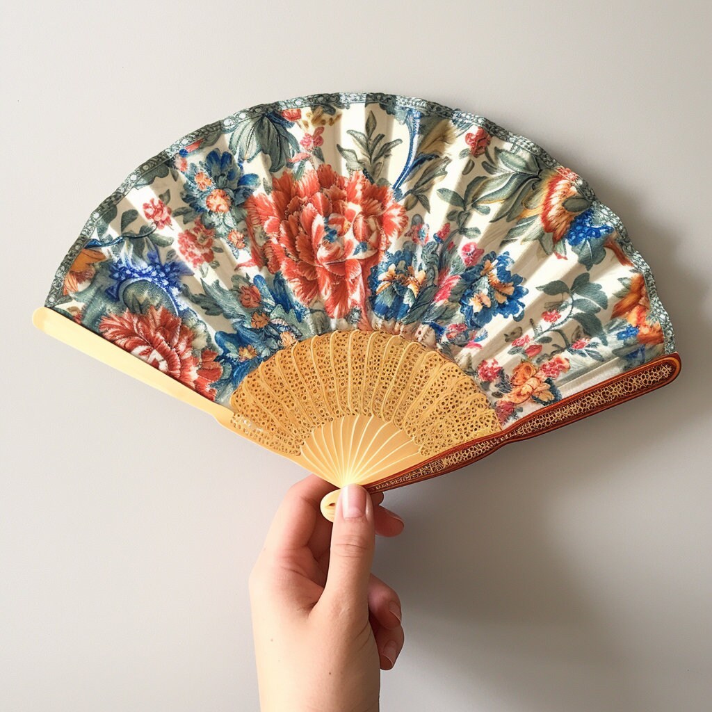 Bold Hand Painted Tribal Fan - Etsy