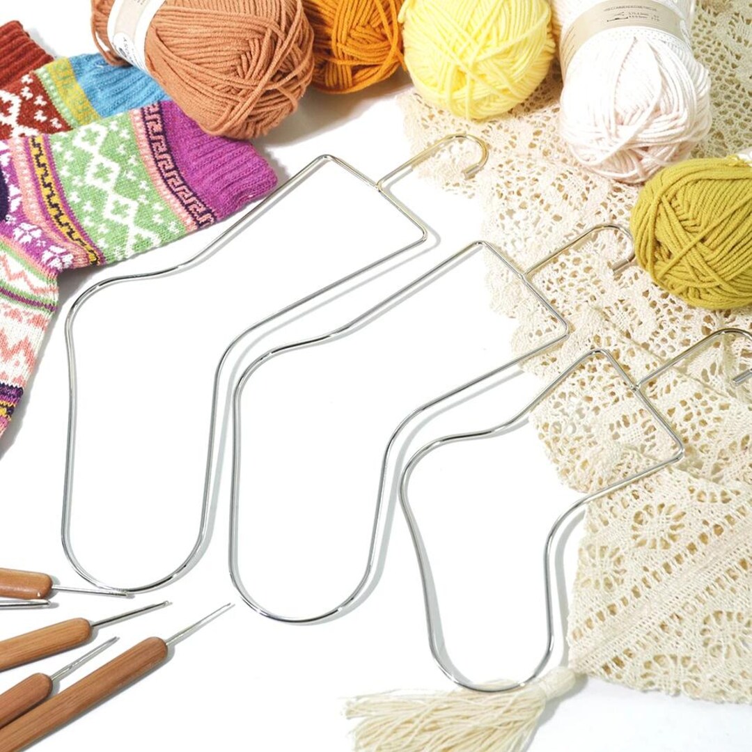 Metal Sock Blockers, 6/12pcs, Various Sizes, Smooth Surface, Crochet ...