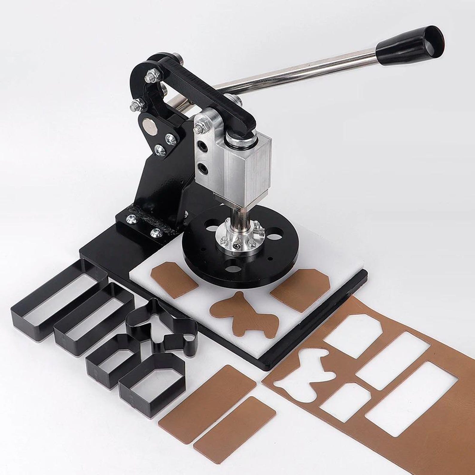 Manual Leather Cutting Embossing Machine, Steel Frame, Leathercraft ...