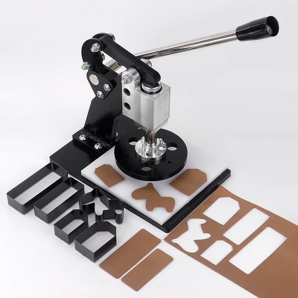 Manual Leather Cutting Embossing Machine, Steel Frame, Leathercraft ...