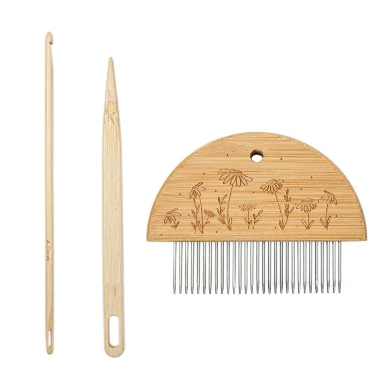 Weaving Comb Set, Hair Braiding Tools, Hand Looms Stick, Wooden ...