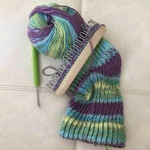 Sock Weaving Knitting Loom Kit With Knit Pick and Needle, 32 Pegs ...