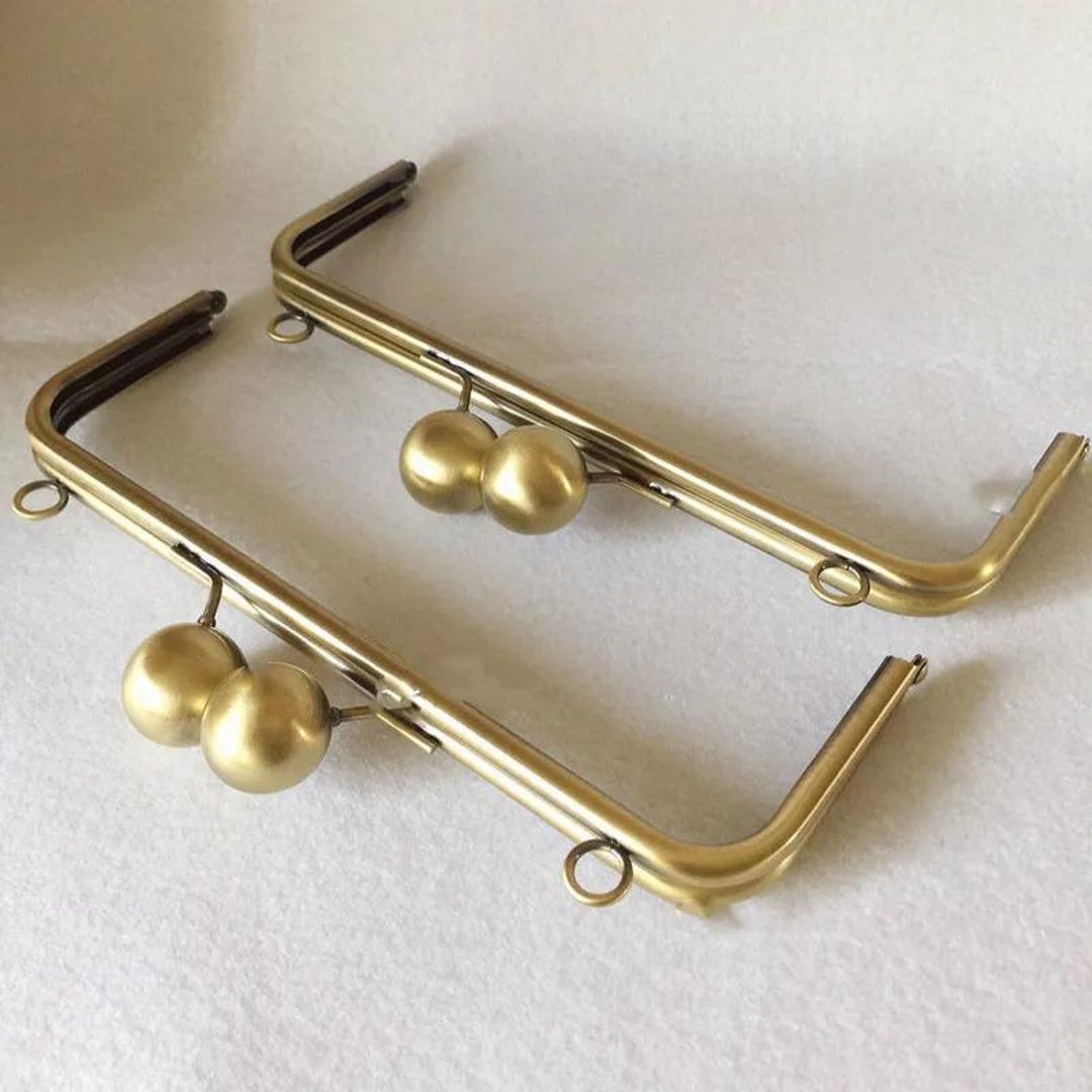 Coin Purse Frame, Big Ball Clasp Mechanism, Vintage Kiss Lock, DIY ...