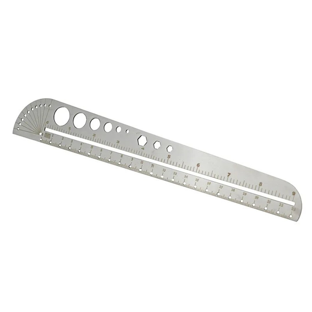 Multifunction Scale Rulers, 270mm/10.6in, Stainless Steel, Angle Degree ...