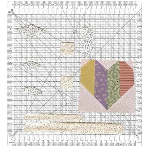 Quilting Ruler, 5-in-1 Stripology Slotted, Fabric Cutting Templates ...