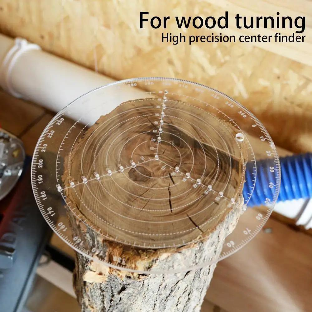 Round Center Finder, Transparent Acrylic, Compass Ruler, Circle Gauge ...