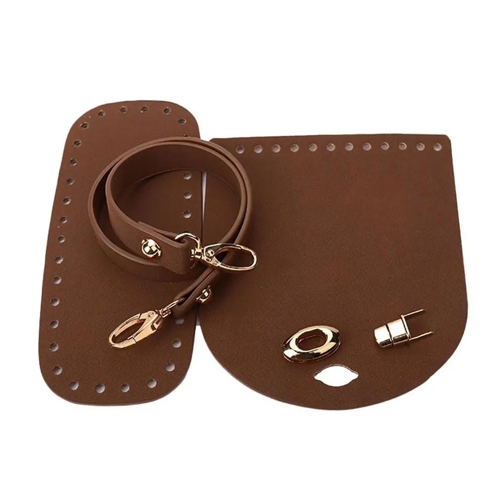 3pcs Crochet Bag Base Strap Set, Faux Leather, Various Color Option ...