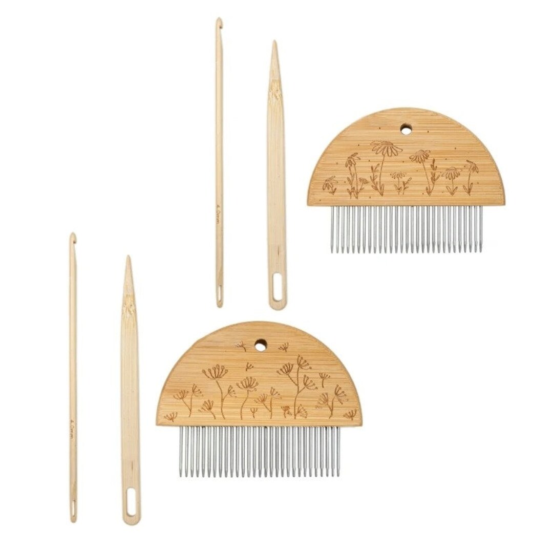 Weaving Comb Set, Hair Braiding Tools, Hand Looms Stick, Wooden ...