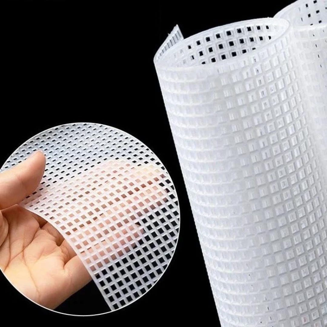 Plastic Mesh Board, Shearable Canvas Sheet, Black/white, Knitting Bag Bottom Shaping Accessories ...