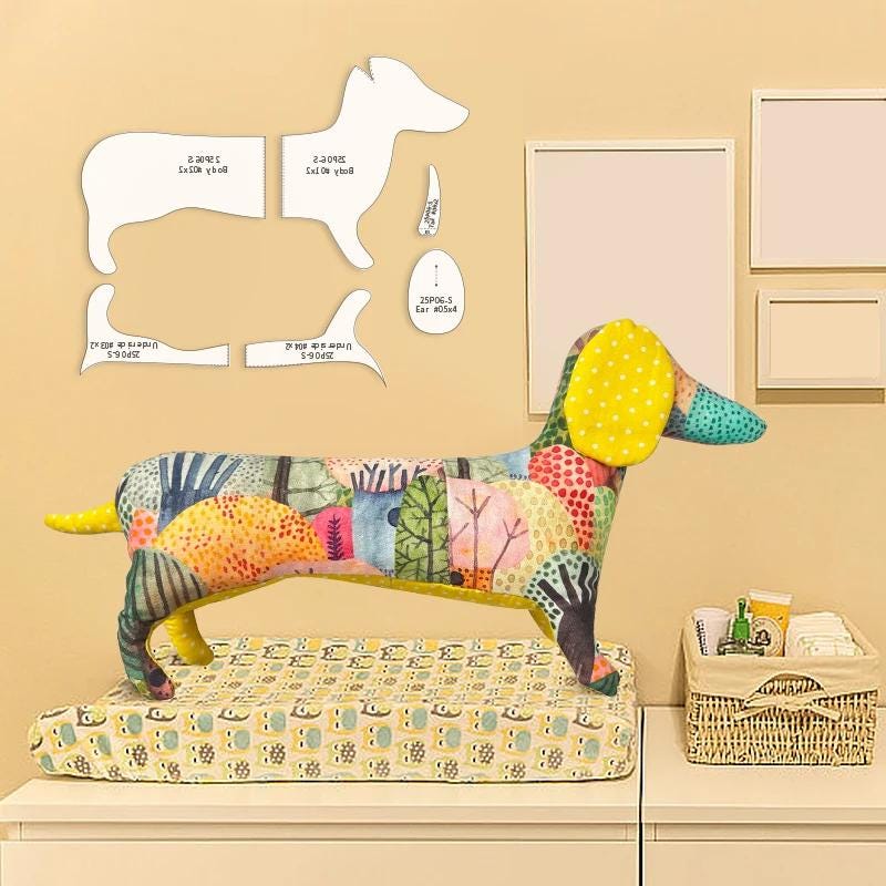 Dog Memory Quilting Templates Set, 6pcs, Acrylic Stencils, Various ...
